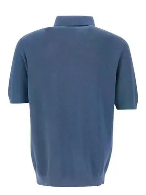 FILIPPO DE LAURENTIIS Grain-stitch Polo Shirt