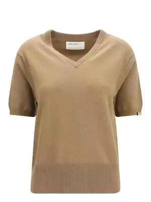 EXTREME CASHMERE Extreme Cashmere Short-Sleeve Sweater