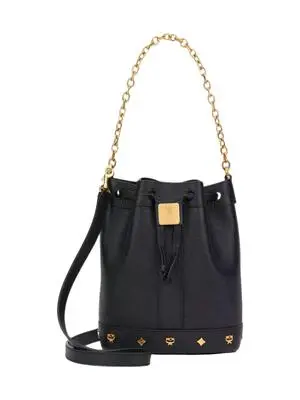 MCM MCM Mini Pina Logo-Plaque Bucket Bag