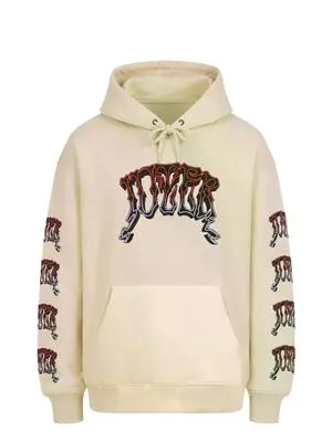 IUTER Logo-print Drawstring Hoodie - Neutrals