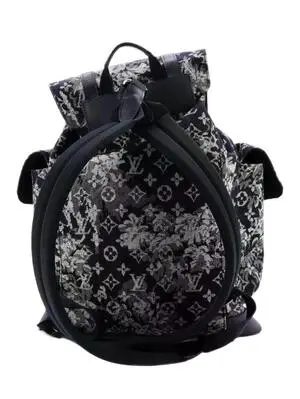 LOUIS VUITTON Christopher Monogram Tapestry Canvas Pm Backpack - Blue