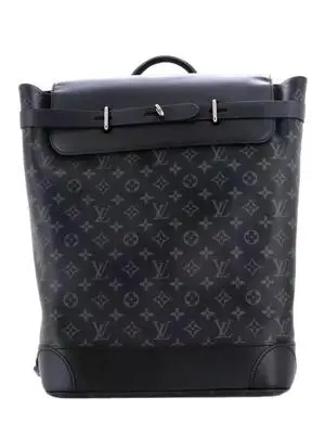 LOUIS VUITTON Steamer Monogram Eclipse Canvas Backpack - Black