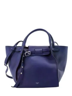 Celine Big Bag Grained Calfskin Small Satchel - Blue