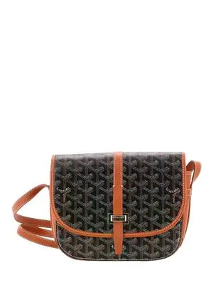 Goyard Belvedere Ii Messenger Bag Coated Canvas Pm Cross Body Bag - Brown