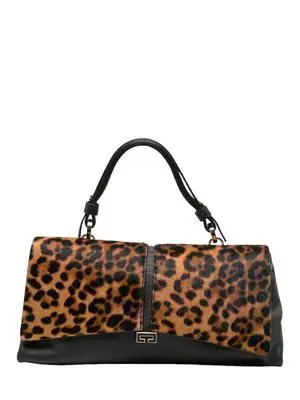 LORISTELLA Kendall Leopard-print Leather Tote Bag - Black