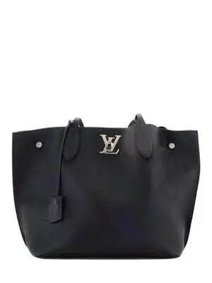 LOUIS VUITTON Lockme Go Leather Tote Bag - Black