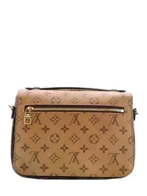 LOUIS VUITTON Reverse Monogram Canvas Pochette Metis Crossbody Bag - Brown