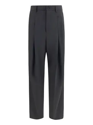 Dolce & Gabbana Wide-leg Tailored Pants - Black