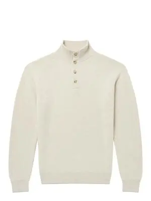 FEDELI Kyoto Ribbed Cashmere Polo Shirt