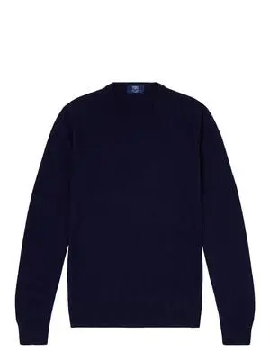Fedeli Argentina Baby Cashmere Sweater - Blue