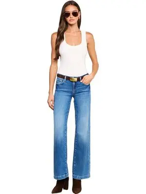 L'Agence Joanne Low-rise Wide-leg Jean - Salinas