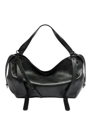 DIESEL® Leather D-one Top-handle Bag - Black