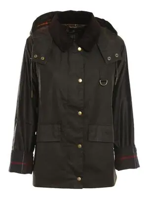 Barbour Logo Hooded Jacket - Black