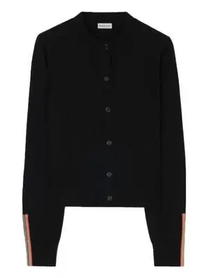 Burberry Wool Cardigan - Black
