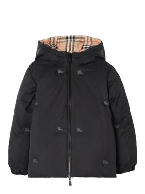 Burberry Reversible Check Puffer Jacket - Black