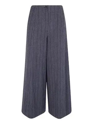 Paul Smith Wide Leg Striped Trousers - Grey