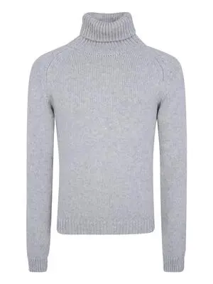 TOM FORD High Neck Knitted Jumper - Silver Moon