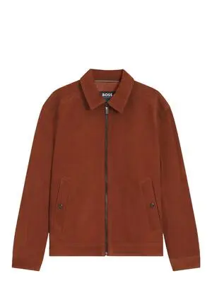 Hugo Boss X Aston Martin Suede Jacket - Brown