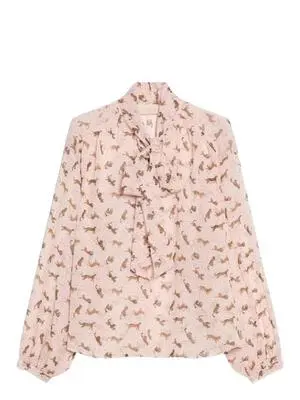 IBLUES Tie-neck Shirt - Pink