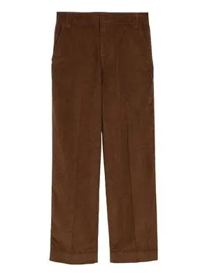 AMI Paris Casual Trousers With Belt Loops - Chocolate