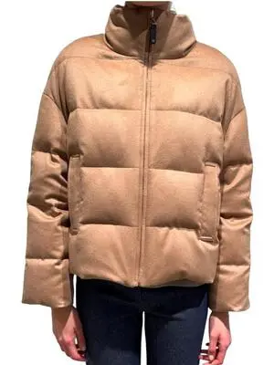 Max Mara Quilted Puffer Jacket - Camel