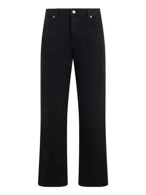 7 For All Mankind Straight-leg Denim Jeans - Black