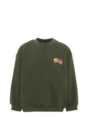 Kenzo Tiger Graphic Long-sleeved Sweatshirt - Green