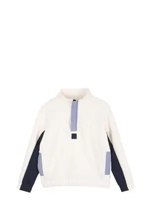 Hugo Boss High-neck Long-sleeved Sweatshirt - Ivory