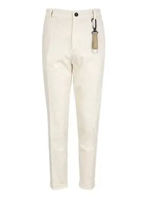 MANUEL RITZ Casual Trousers With Belt Loops - White