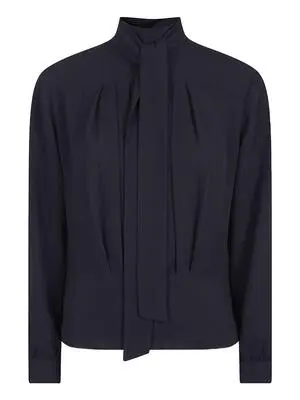 N.21 Tie-neck Blouse - Black