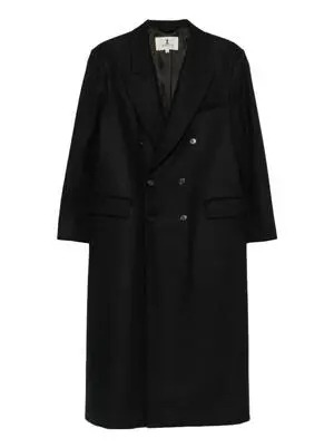 Barena Venezia Double-breasted Peak-lapels Coat - Black