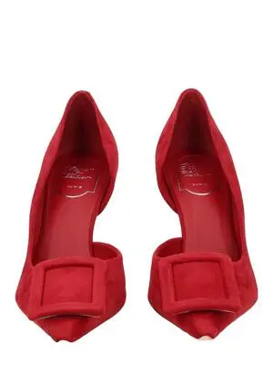 ROGER VIVIER Viv Ville D'orsay Pumps - Red