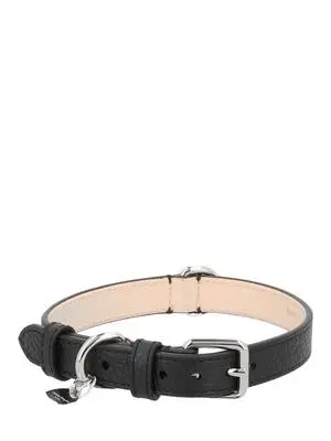 MAISON MARGIELA Leather Belt With Charm - Black