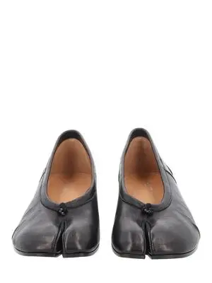 MAISON MARGIELA Leather Ballerina Tabi H30 - Black