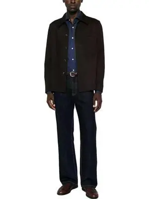 BARBA NAPOLI Spread-collar Button-up Shirt - Blue