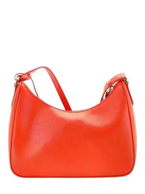 Prada Prada Re-Edition Saffiano Leather Mini Shoulder Bag Orange