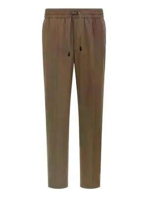Brioni Asolo Drawstring-waist Trousers - Brown