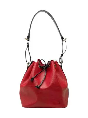 LOUIS VUITTON Epi Petit Bicolor Noe Bucket Bag - Red