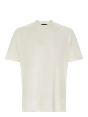 Brioni Logo-embroidered Raised-neck T-shirt - Neutrals