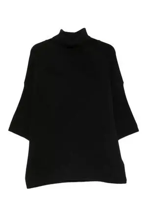 Christian Wijnants Roll-neck Short-sleeve Sweater - Black