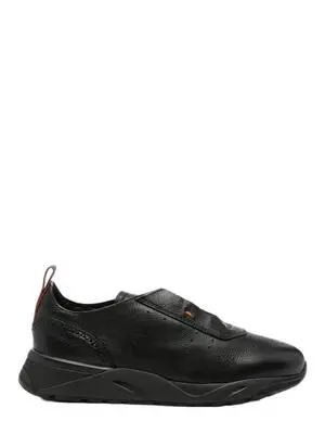 Santoni Innova Leather Sneakers Black
