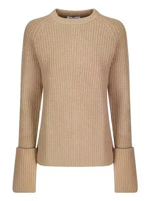 ELY ELY Haidee Ribbed-knit Sweater - Neutrals