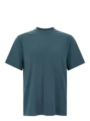 Brioni Logo-embroidered T-shirt - Blue