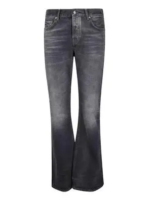 HAIKURE Faded Bootcut Jeans - Black