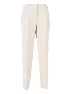 Peserico Pressed-crease Belt-loop Trousers - Neutrals
