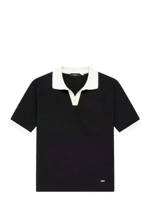 TOMBOLINI Contrast-trim Short-sleeve T-shirt - Blue