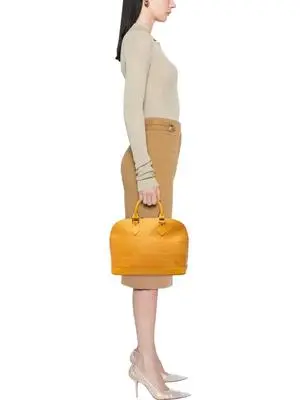 LOUIS VUITTON Louis Vuitton 1996 Epi Leather Alma PM Handbag Yellow