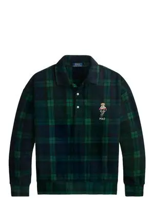Polo Ralph Lauren Check-pattern Polo Bear Sweater - Blue