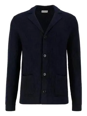 BALLANTYNE Waffle-knit Cardigan - Blue