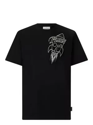 Philipp Plein Rocket-print T-shirt - Black